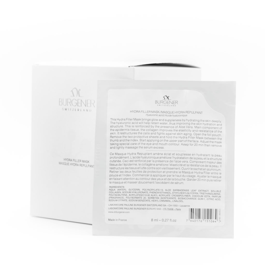The Hydra-Filler Face Mask - Dr Burgener Switzerland